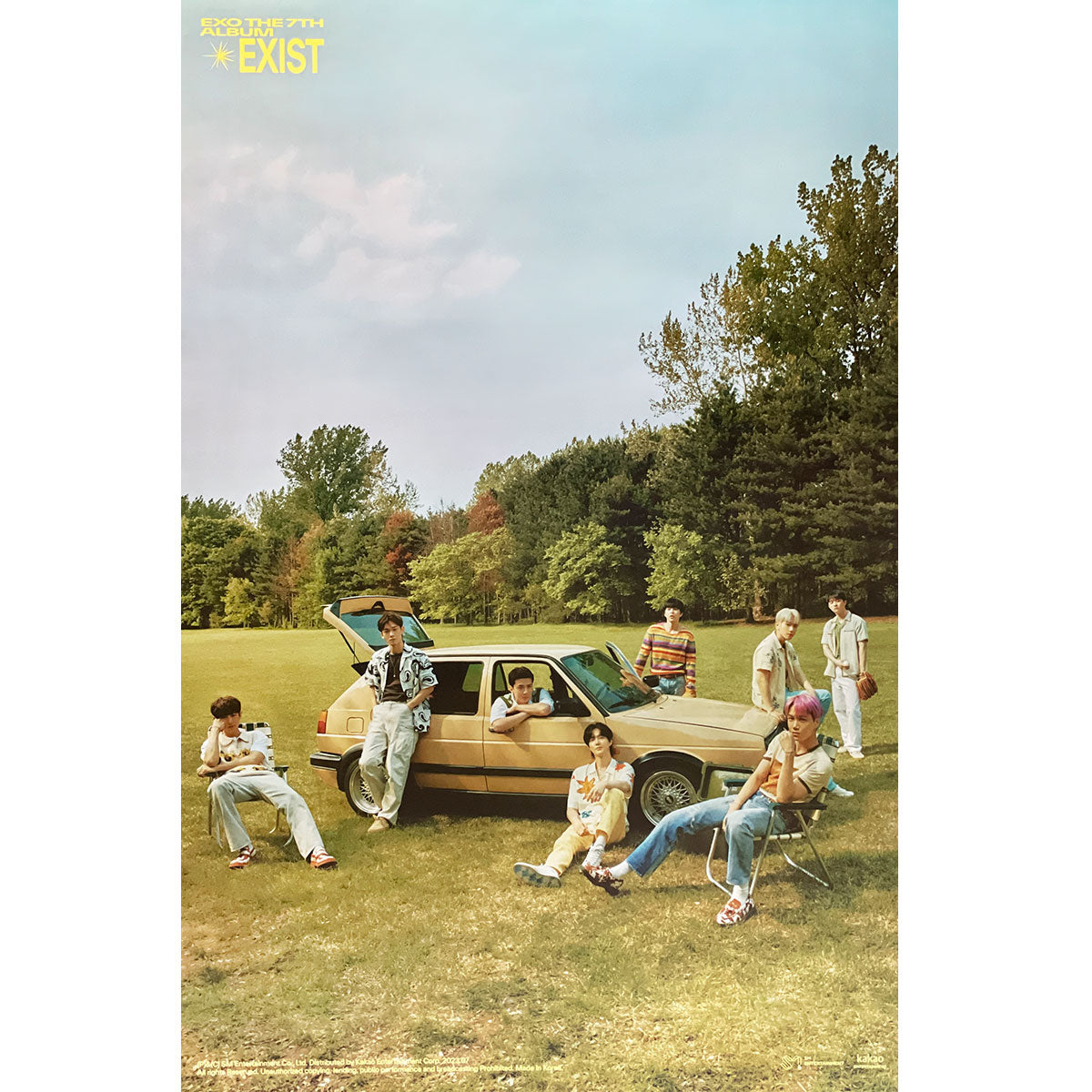엑소 | EXO | 7TH ALBUM [ EXIST ] | (O VER.) POSTER ONLY – Music Plaza