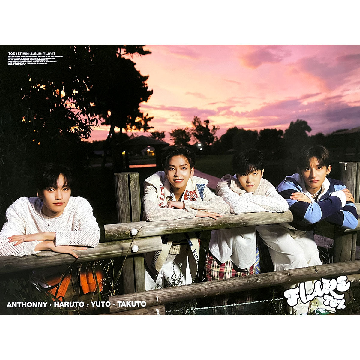 티오지 | TOZ | 1ST MINI ALBUM [ FLARE ] | (B VER.) POSTER ONLY – Music Plaza