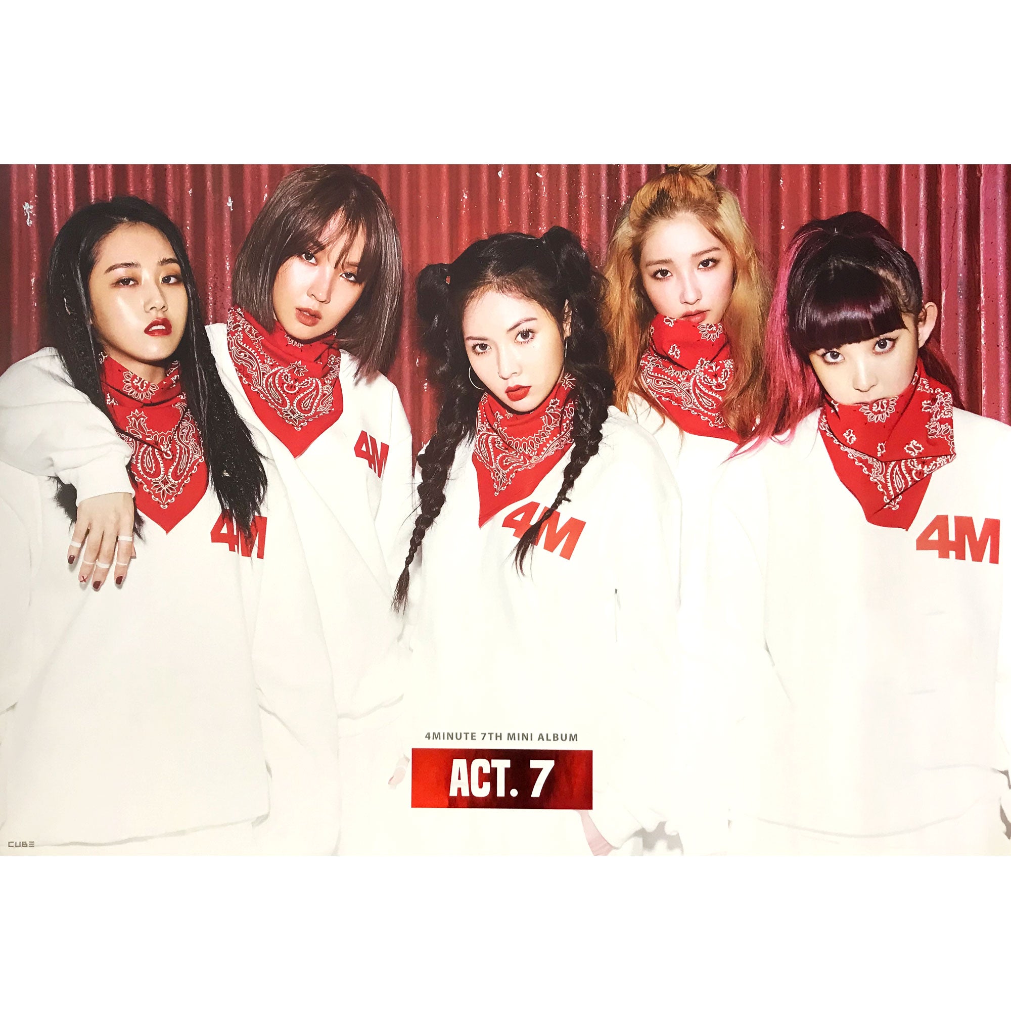 포미닛 | 4MINUTE CRAZY POSTER 20.5" X 29.5" – Music Plaza
