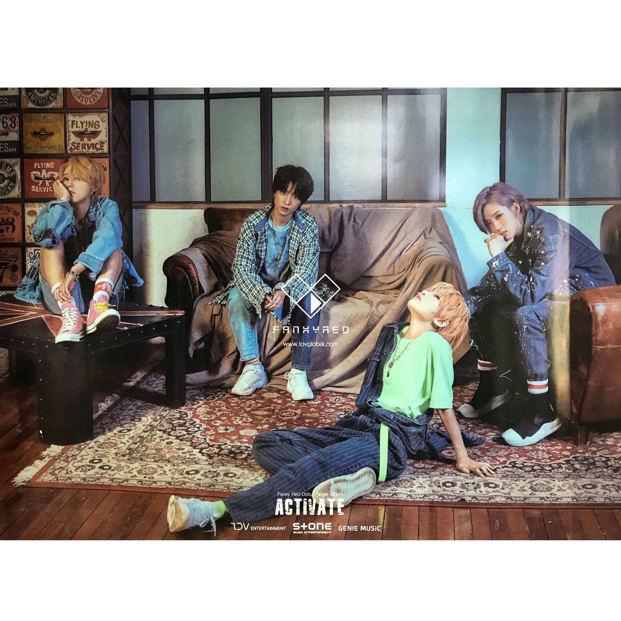팬시레드 | FANXY RED | 1ST SINGLE ALBUM [ ACTIVATE ] | (B VER.) POSTER ONL ...
